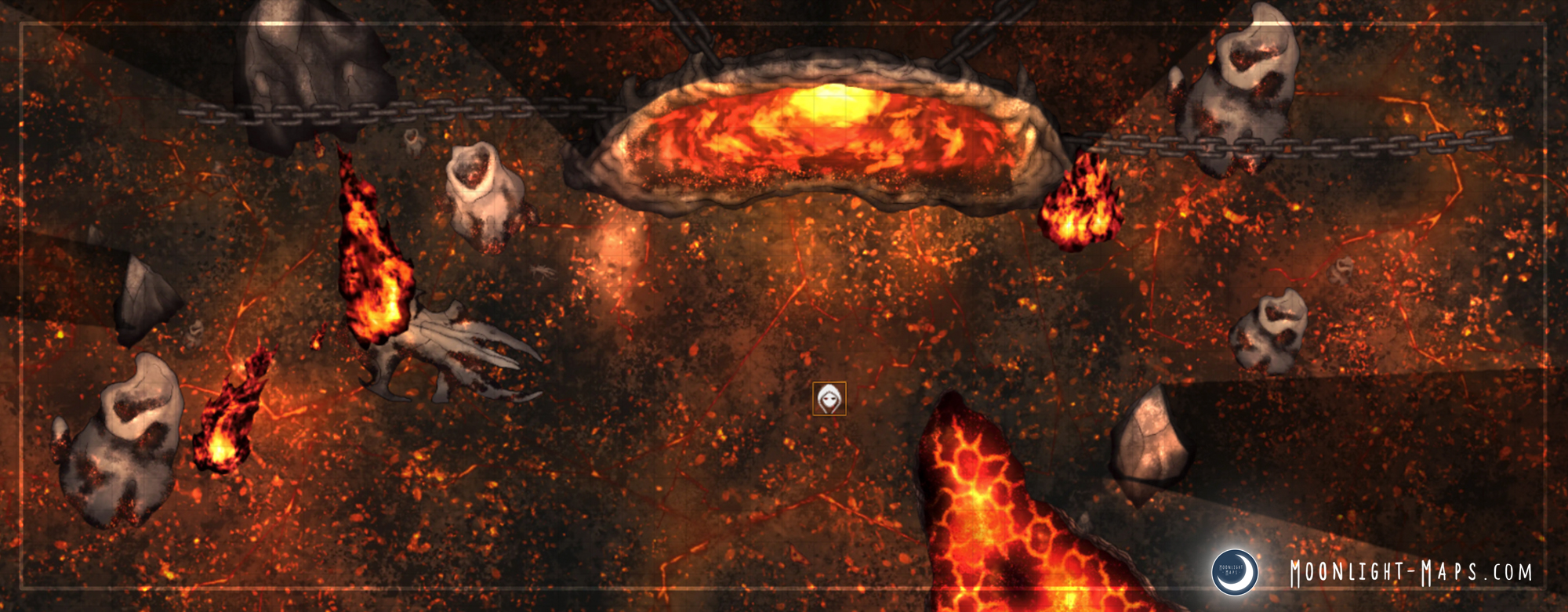 Moonlight Maps - Plain Terrain - Inferno | Foundry Virtual Tabletop